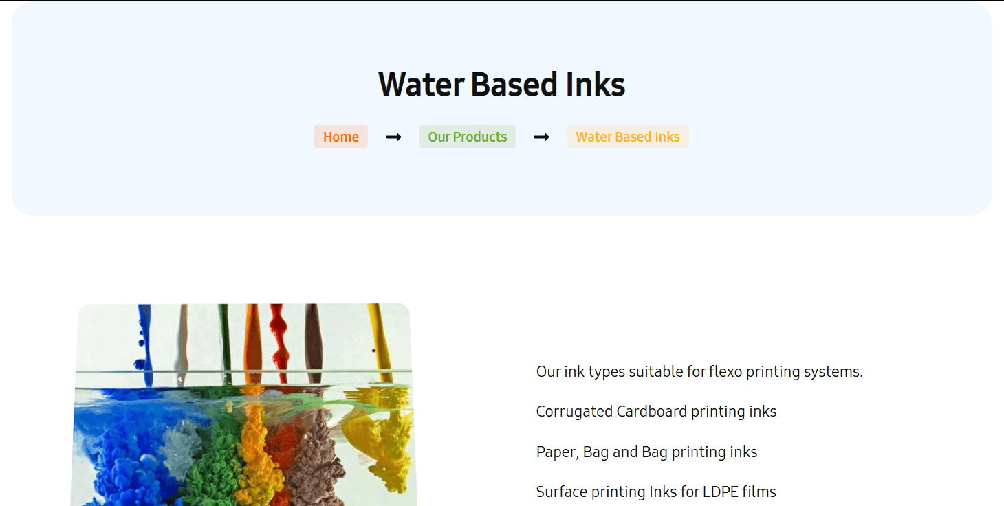 Water Based Inks | Mohammed Rashid Mohammed